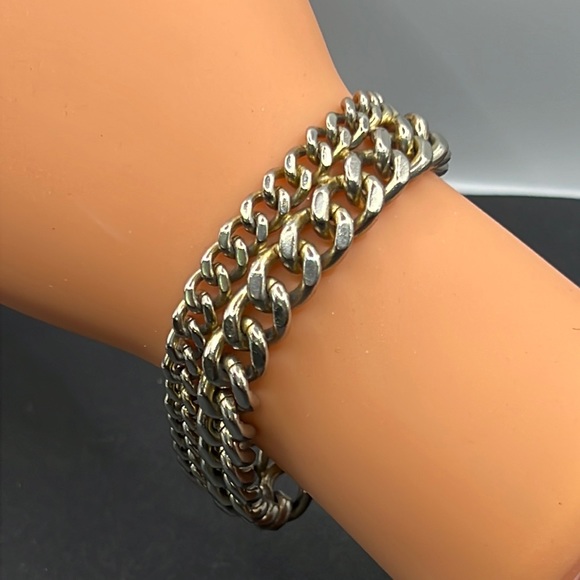 Sperry | Jewelry | Vintage Sperry Heavy Double Chain Bracelet | Poshmark